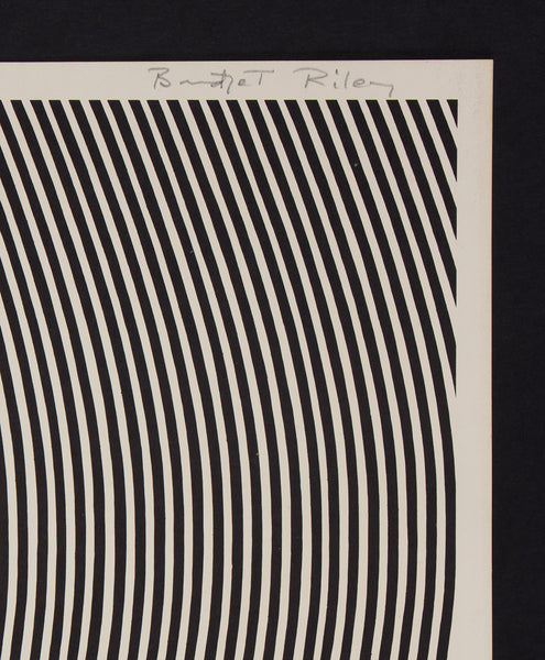Bridget Riley Untitled Richard Feigen Gallery,1965, Signed. Before Text ...