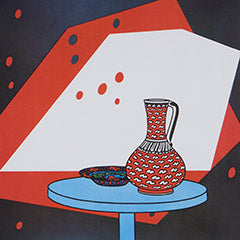 Patrick Caulfield Red and White Still Life (1966) | ModernPrints.co.uk