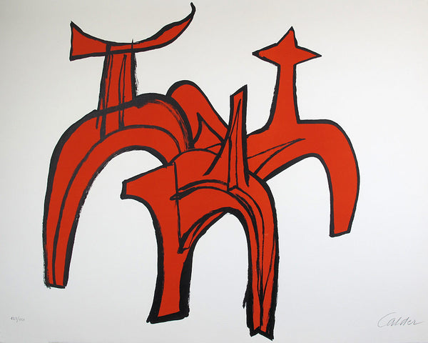 Alexander Calder: Cheval Rouge (Red Horse) (1974) for sale at ...