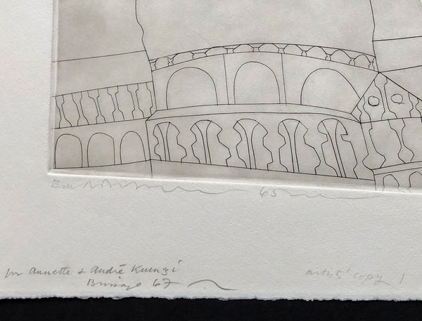 Ben Nicholson: Pisa (1965) Signed Etching | ModernPrints.co.uk