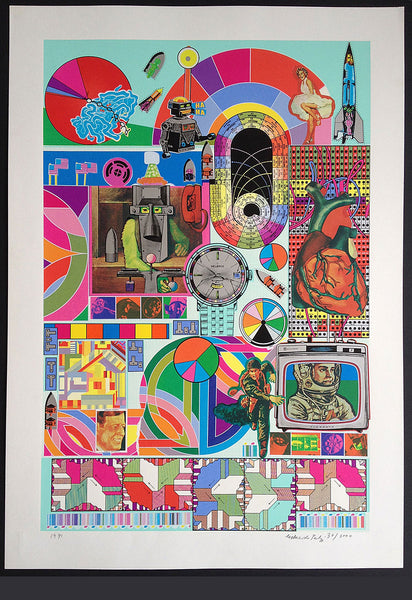 Eduardo Paolozzi: BASH (aquamarine) (1971) for sale at ModernPrints.co.uk
